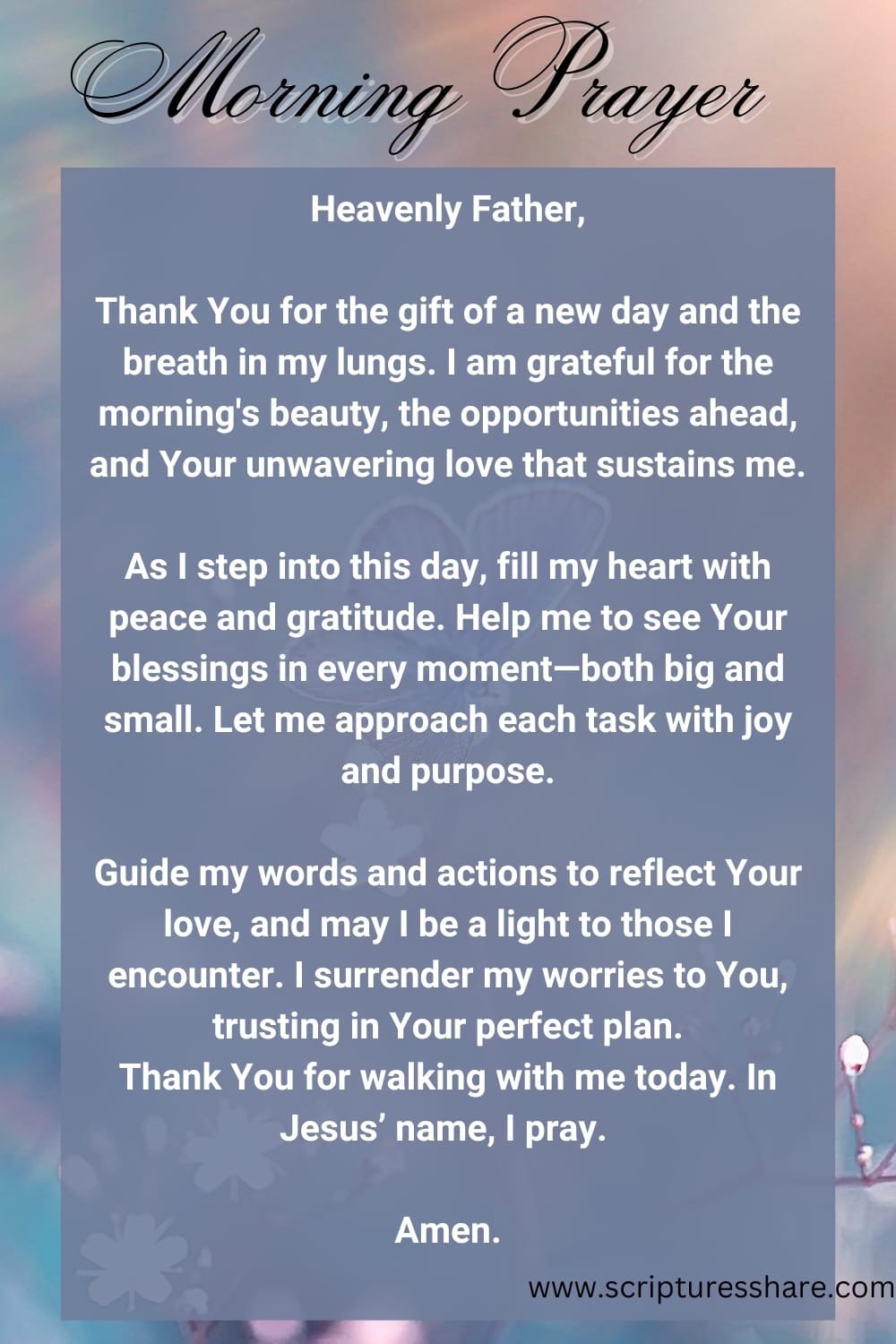 Bless Your Day With A Morning Prayer Of Gratitude