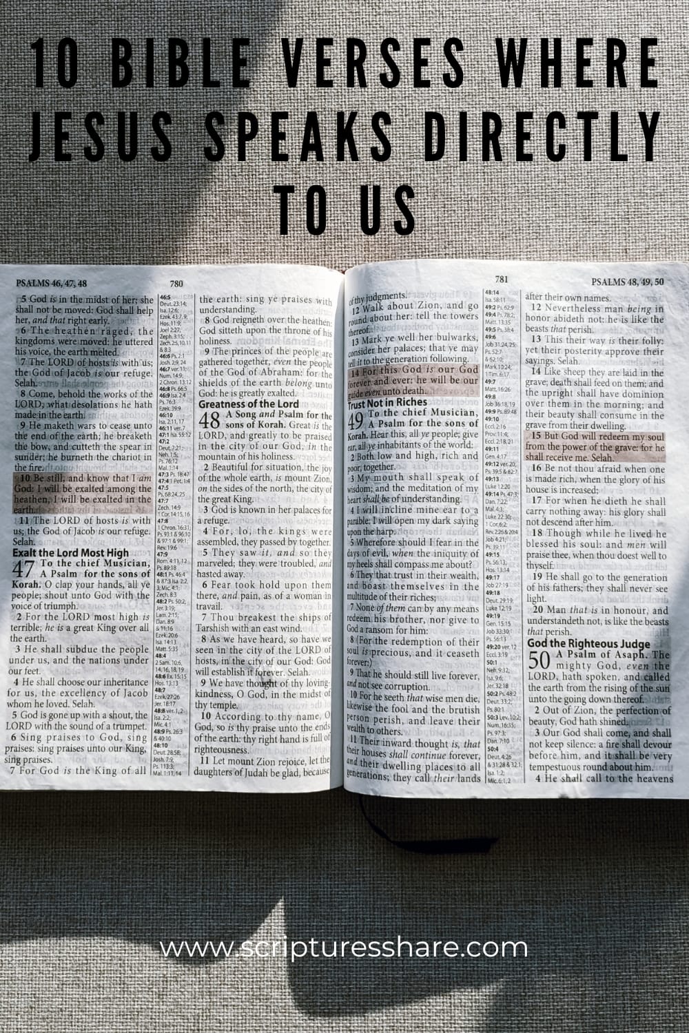 10 Bible Verses Where Jesus Speaks Directly To Us