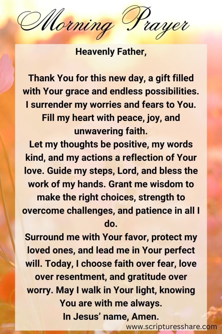 Beautiful Morning Prayer For A Positive And Blessed Start