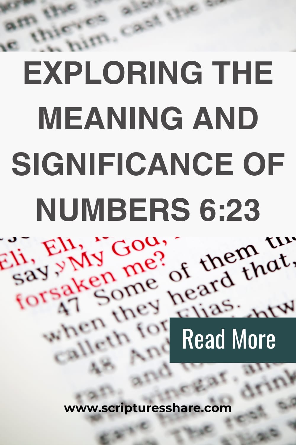 Exploring The Meaning And Significance Of Numbers 6:23