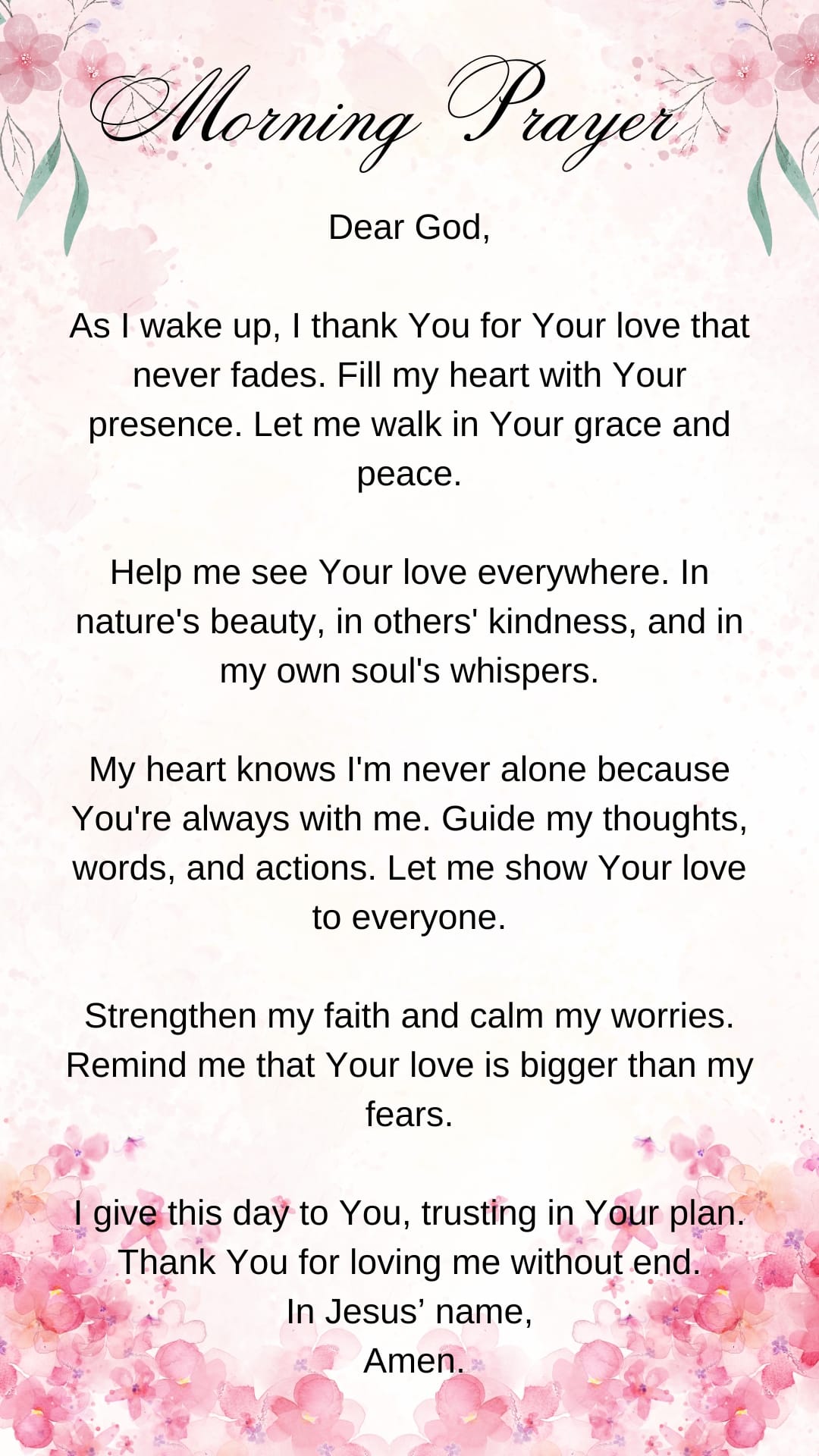 A Beautiful Morning Prayer To Feel Connected To God’s Love