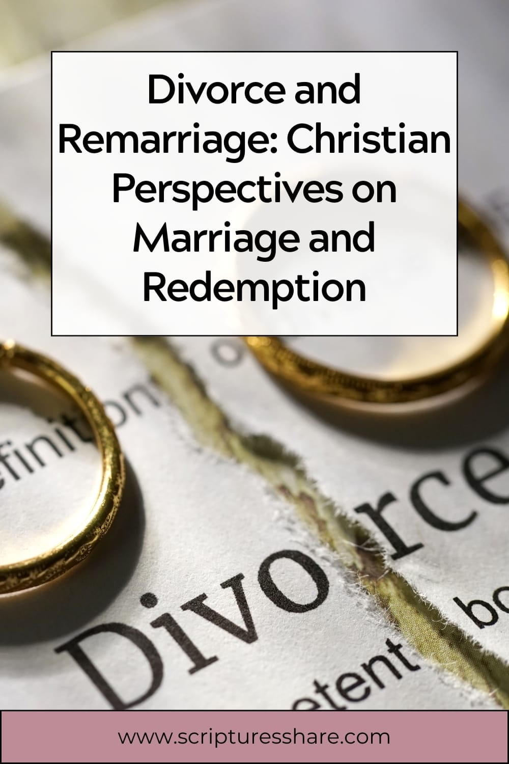 Divorce And Remarriage: Christian Perspectives On Marriage
