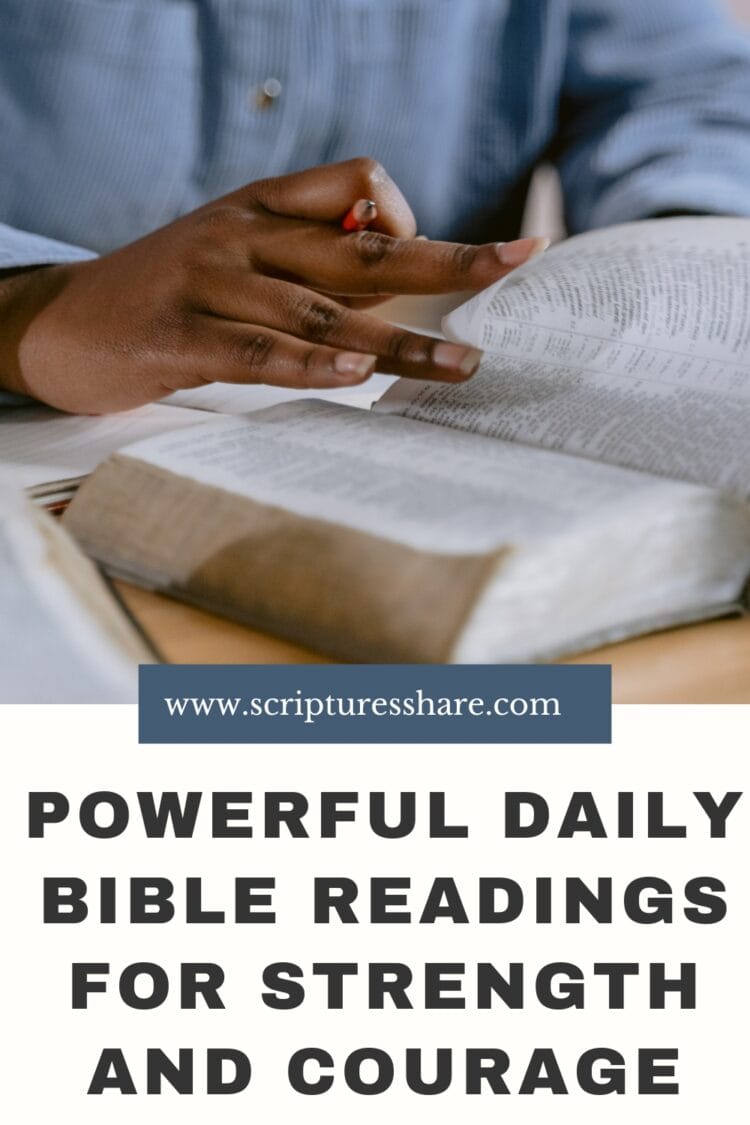 Daily Bible Reading For Strength: Scriptures To Empower You