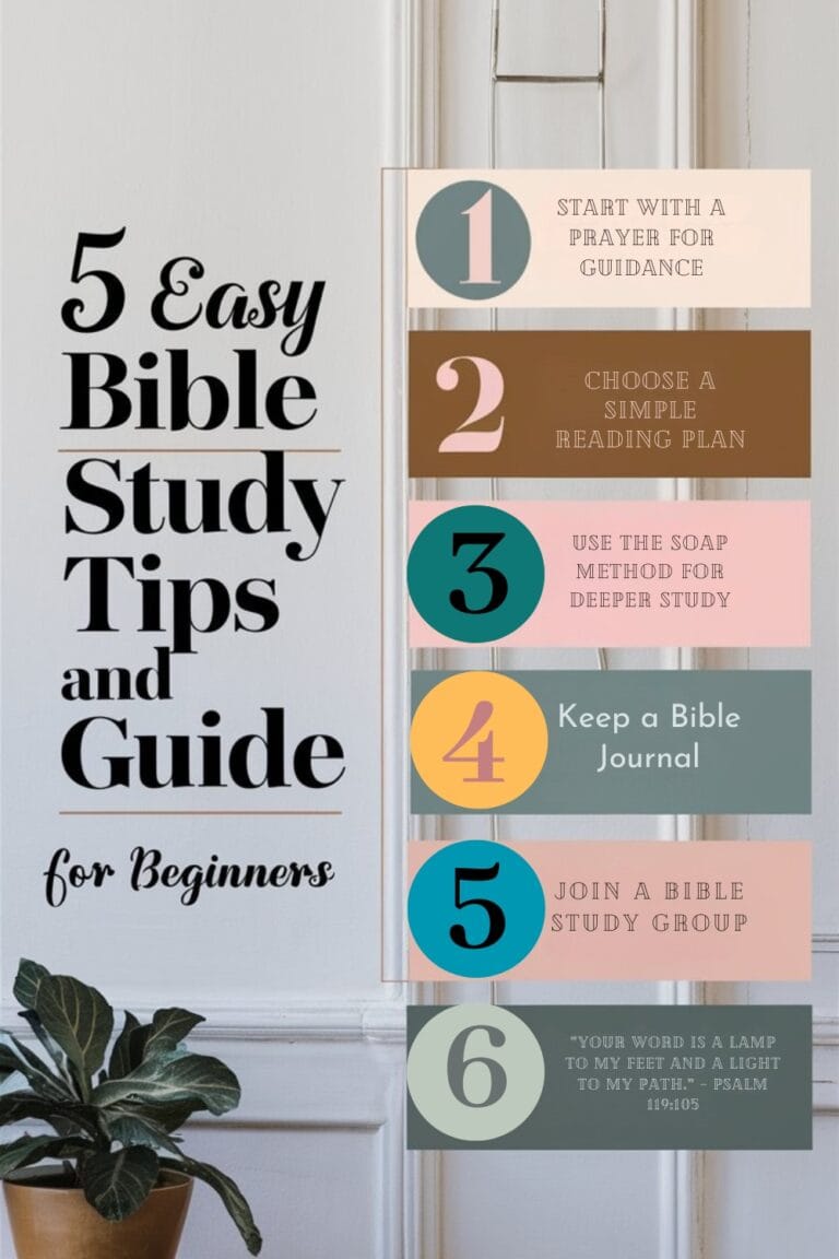 5 Easy Bible Study Tips and Guide For Beginners