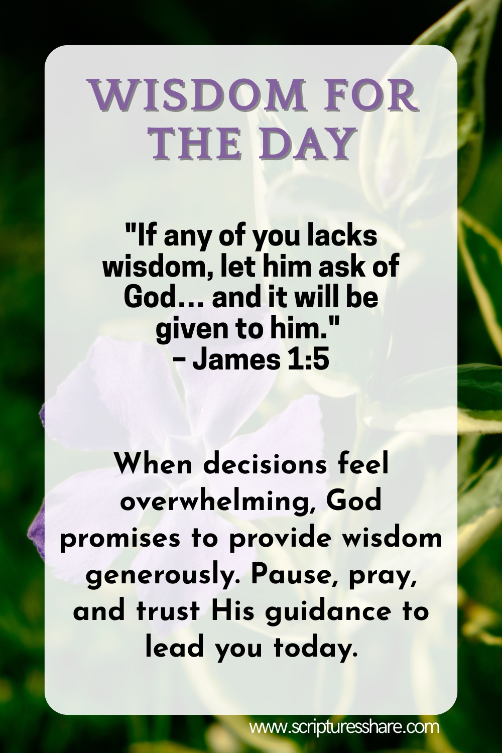 A Beautiful Morning Prayer For Wisdom In Today’s Decisions