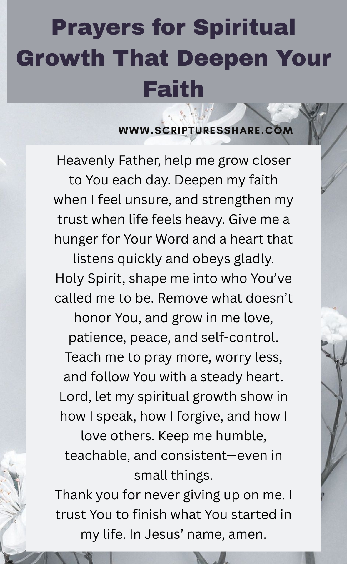 Prayers For Spiritual Growth That Deepen Your Faith